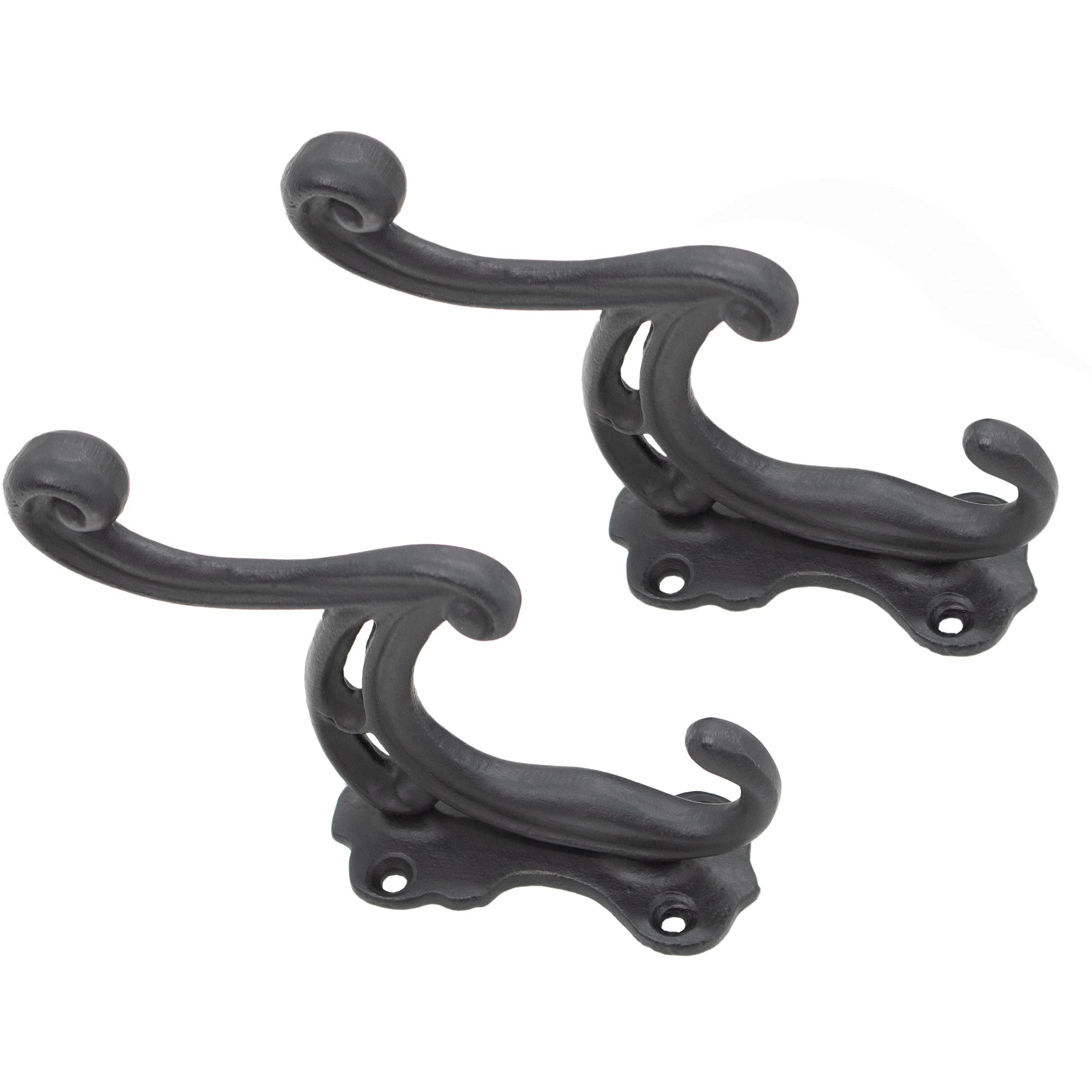 Winston Porter Kadaja Rustic Heavy Duty Cast Iron Wall Hooks for ...