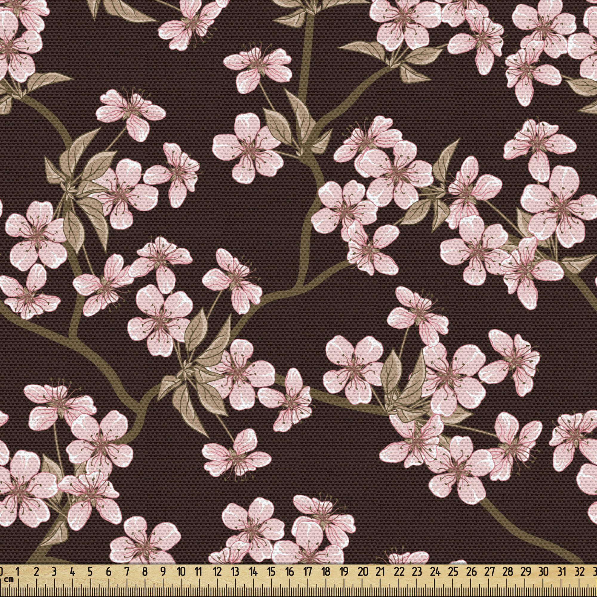 East Urban Home fab_53113_Cherry Blossom Fabric By The Yard, Japanese ...
