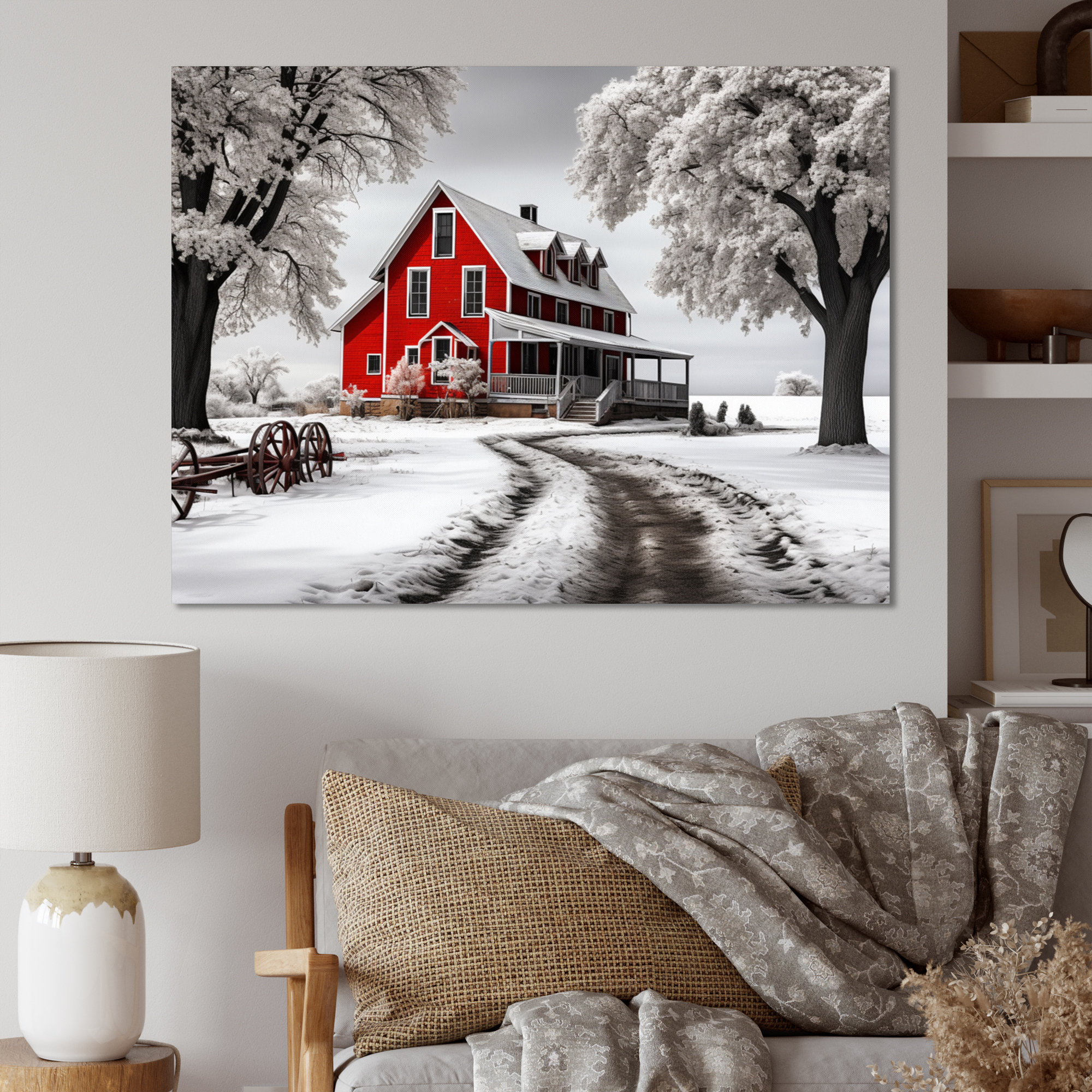 Wildon Home® Jimmia Red and Grey Farmhouse Traditions - Print - Wayfair ...