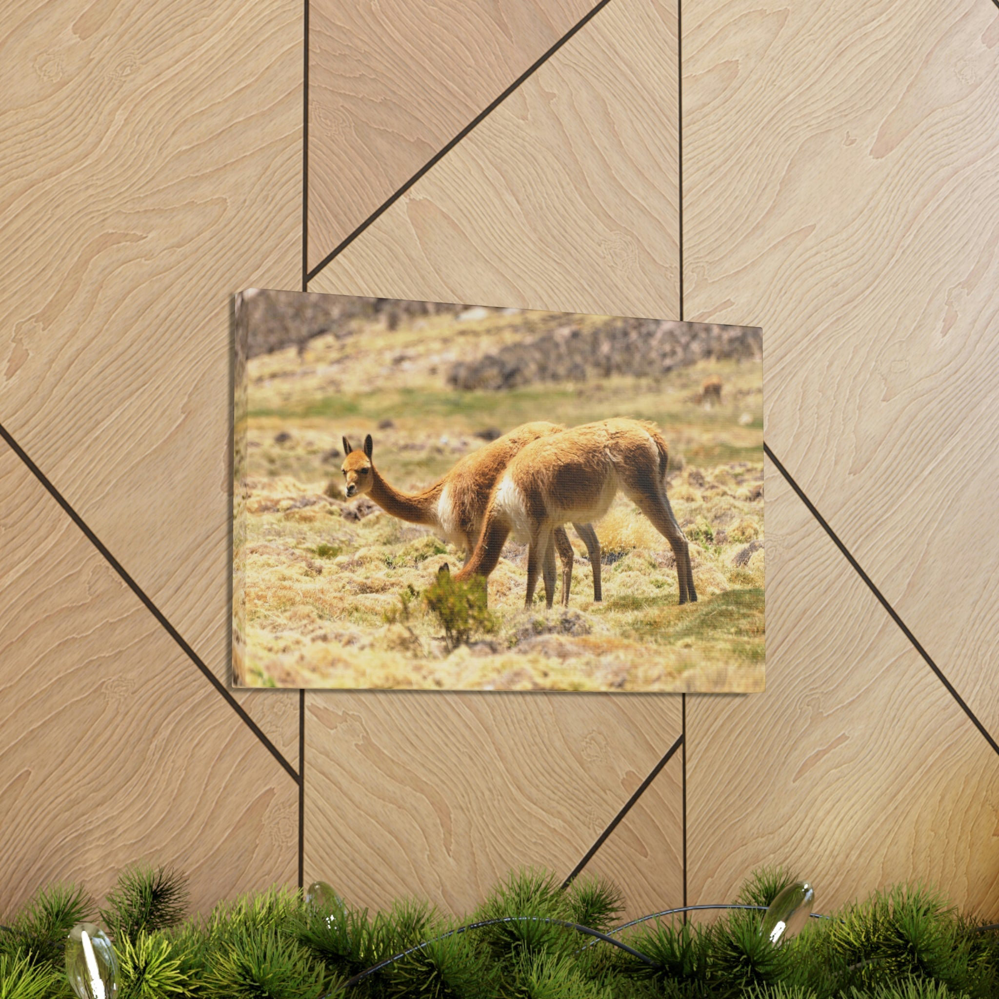 Latitude Run® Vicuna Hunting Vicuna on Hunt Print Animal Wall Art | Wayfair