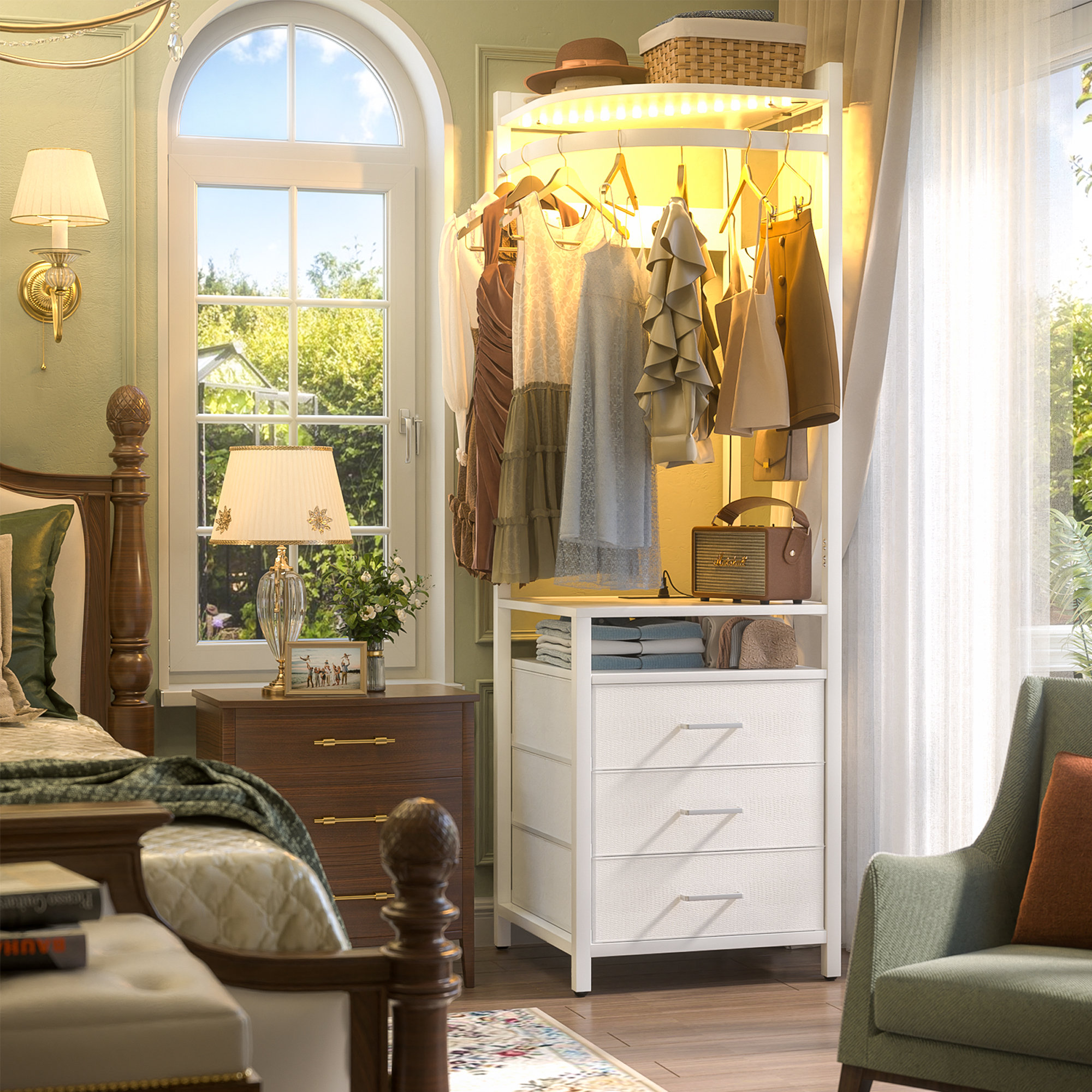 Ebern Designs Gambrill Coner Closet System With Drawers - Wayfair Canada