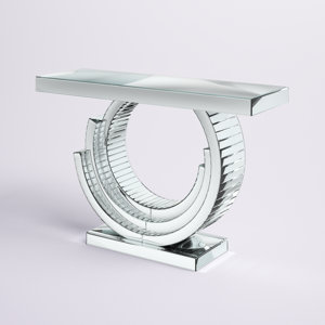 Willa Arlo™ Interiors Calderwood Contemporary Glass Abstract Console ...