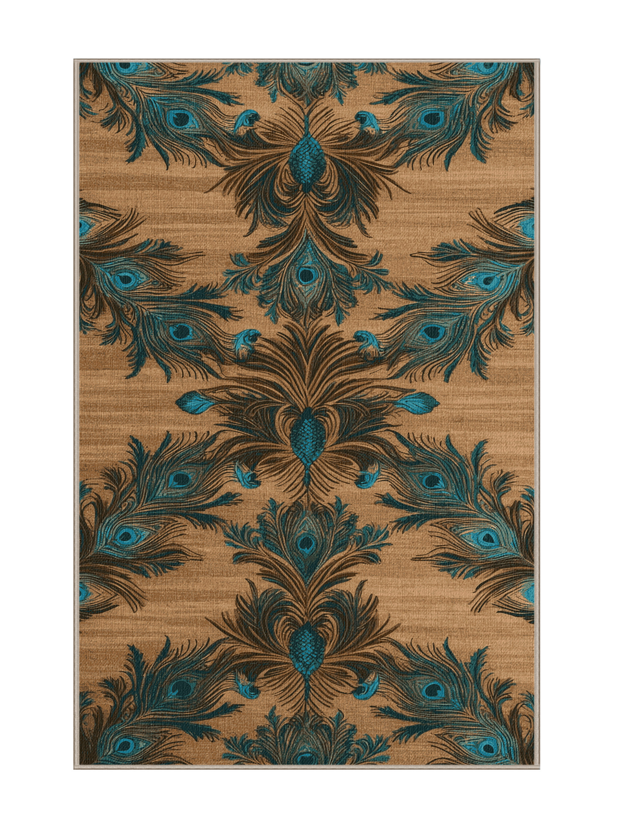 Astoria Grand Washable Peacocks Hawaiian Area Rug | Wayfair