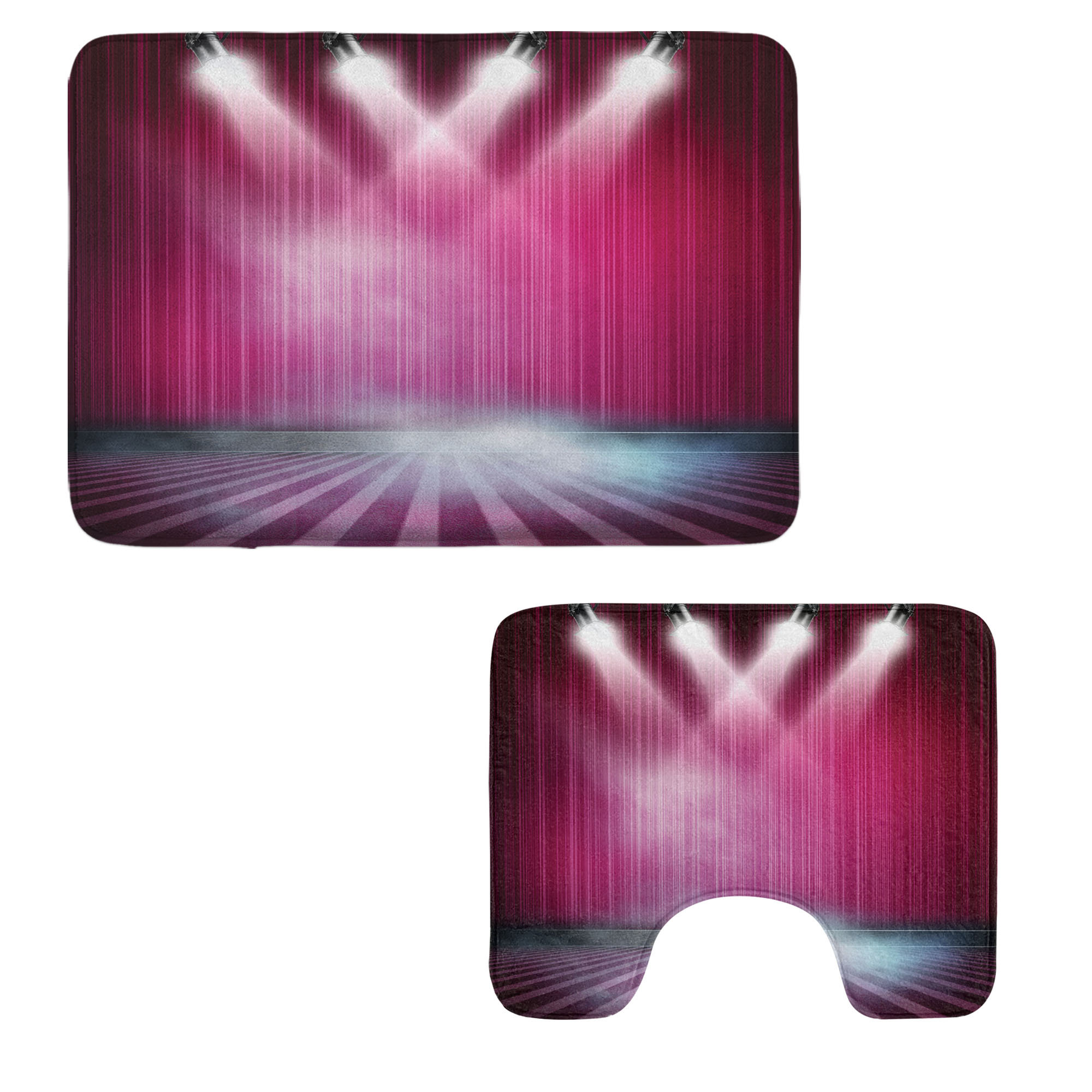 East Urban Home Theatre Bathroom Rug Set 2 Pieces Rectangle & Contour ...