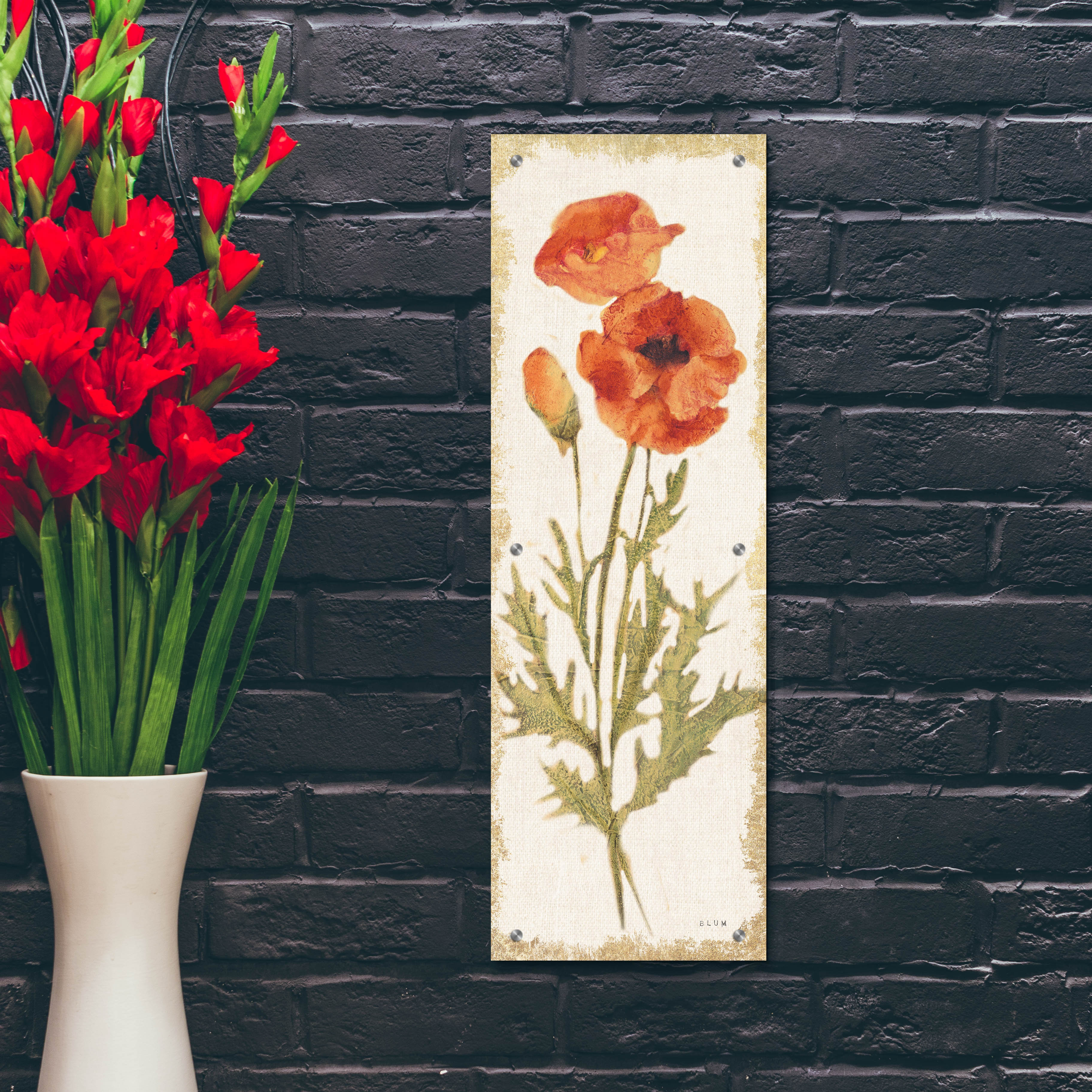 Lark Manor™ 'Poppy Panel Light' by Cheri Blum Acrylic Glass Wall Art ...