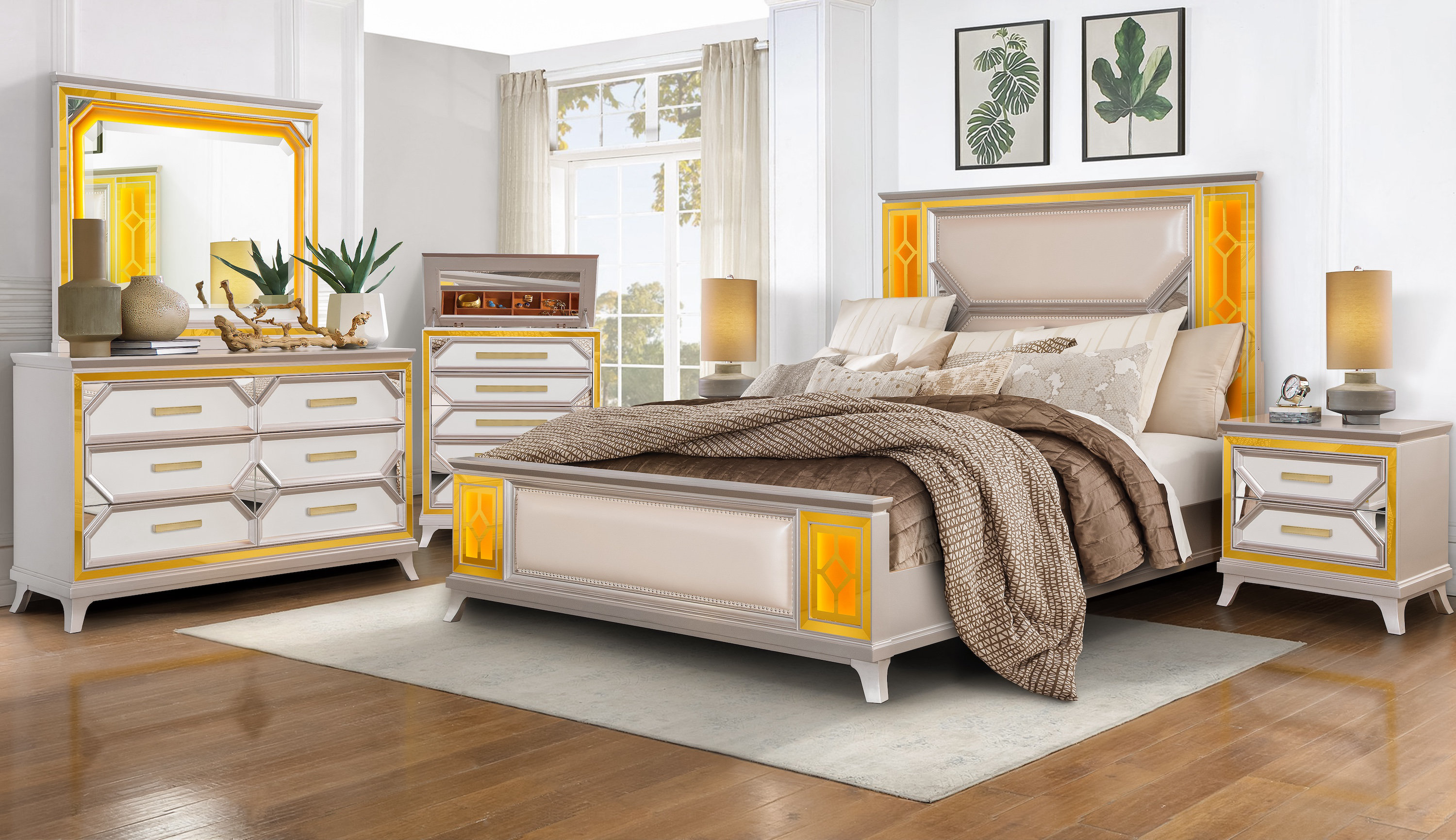 Everly Quinn Engleman 4-Piece Bedroom Set | Wayfair