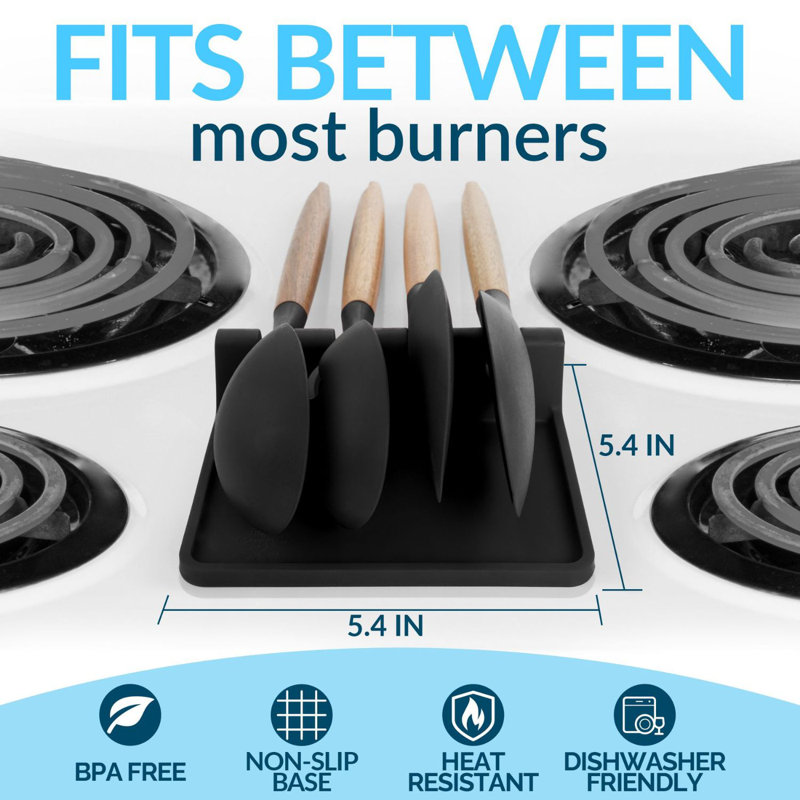 Ebern Designs Plastic Rectangle Spoon Rest & Reviews | Wayfair