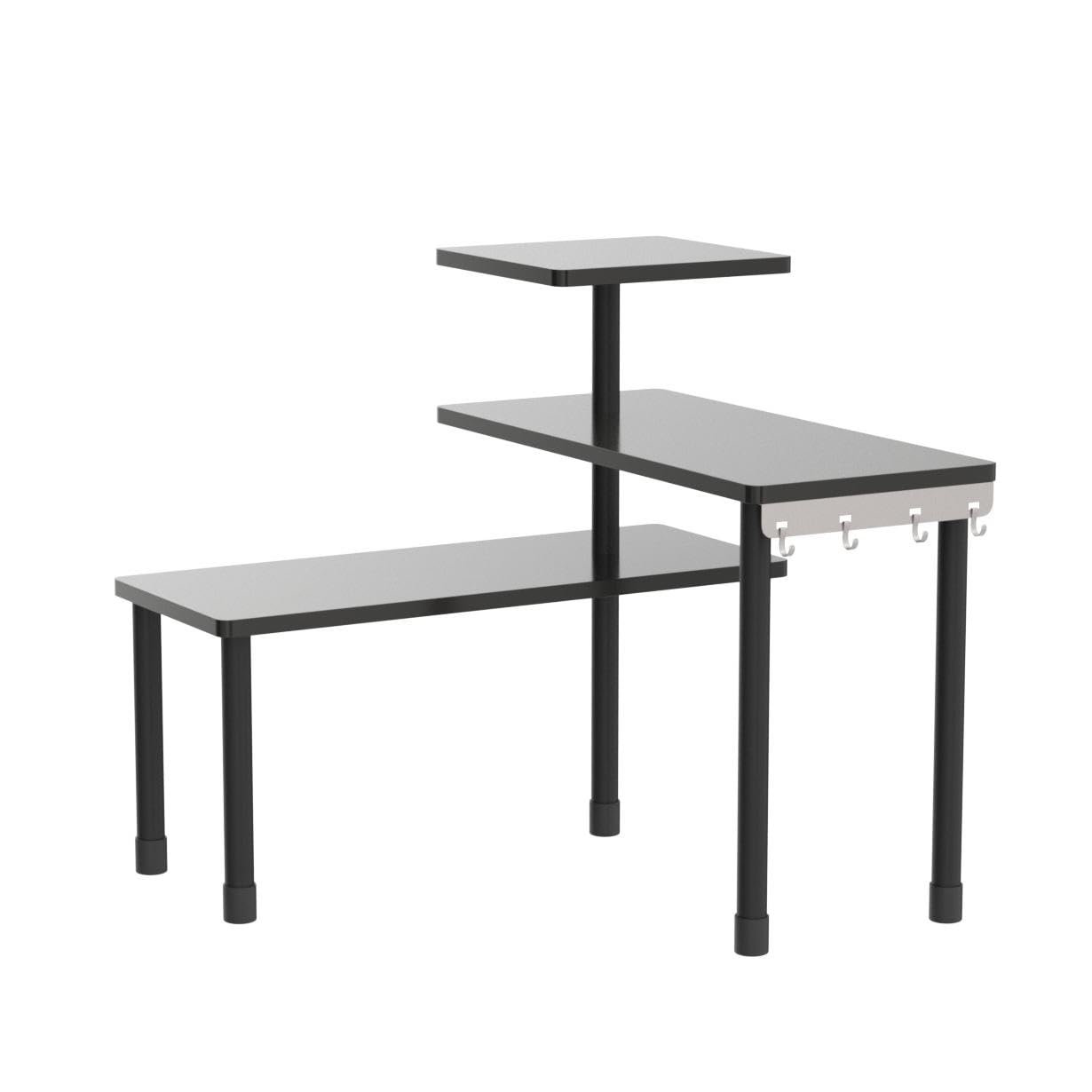 Rebrilliant Countertop Corner Shelf, 3 Tier Shelf Moveable Organizer ...