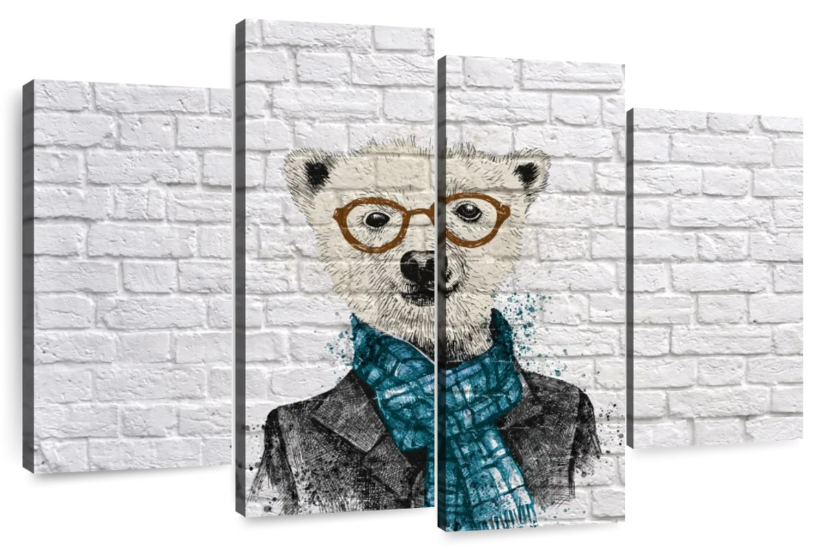 Ebern Designs Brampt Dapper Polar Bear | Wayfair