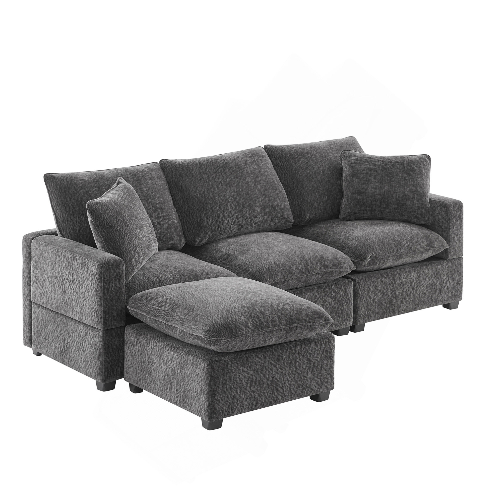 Latitude Run® Comfortable Modular Sofa Set With Pillows For Various ...