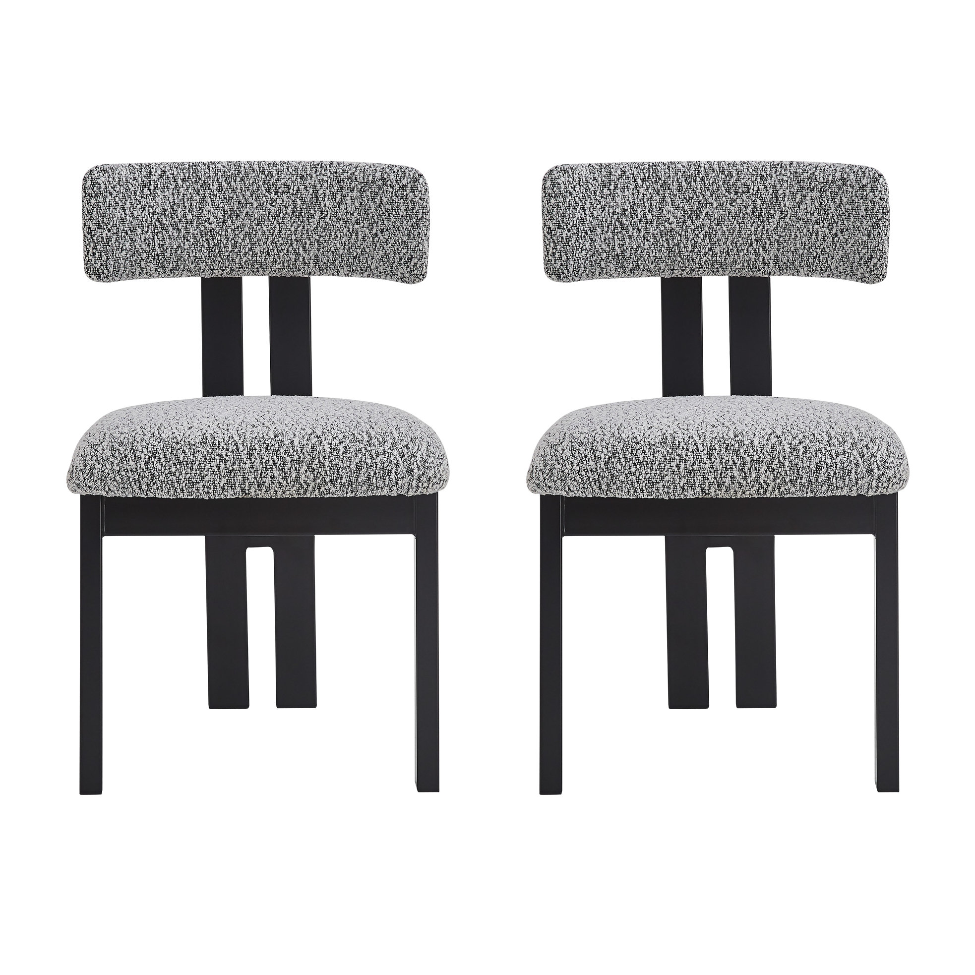 Corrigan Studio® Upholstered Dining Chairs With Metal Legs, Of 2 In ...