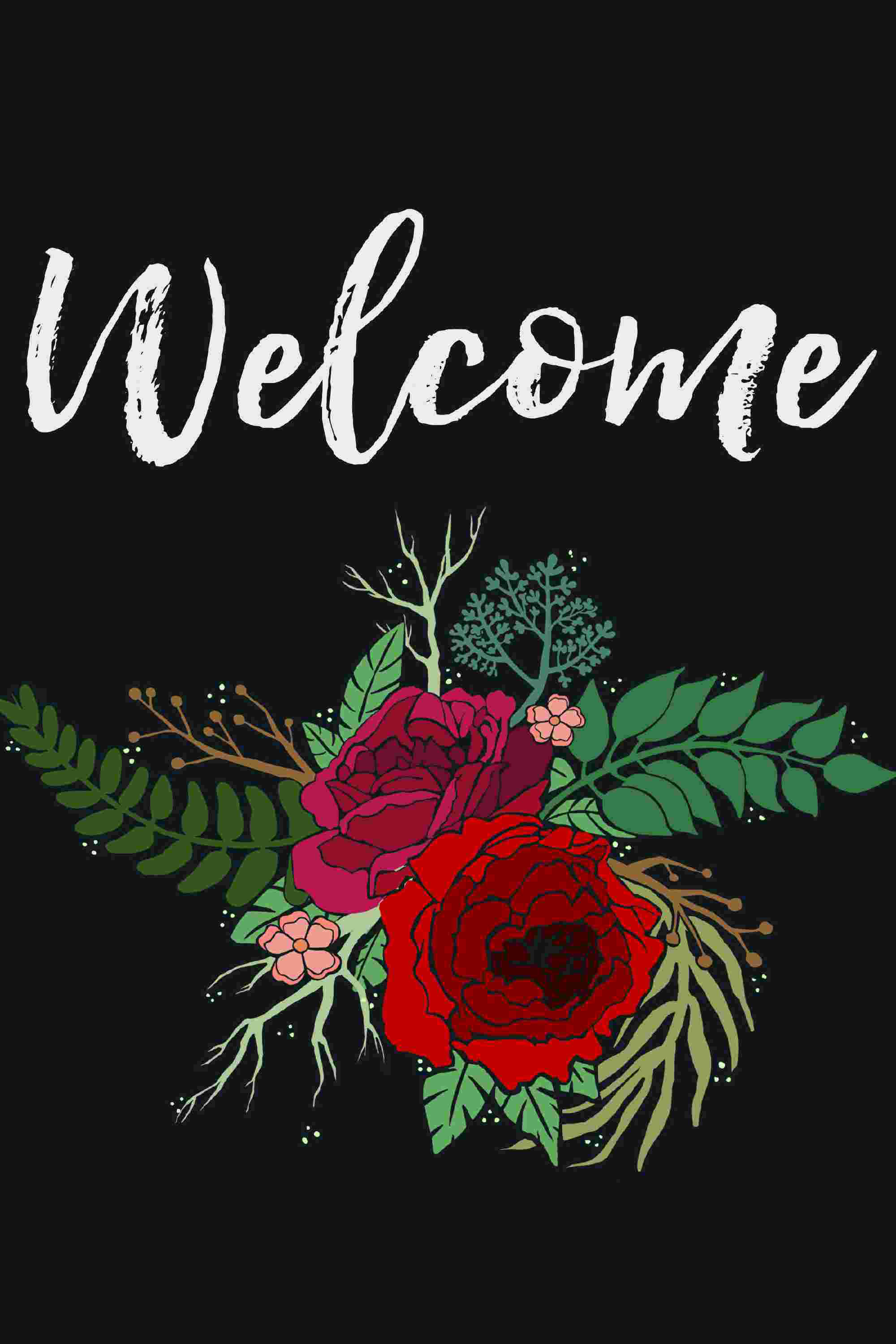 Red Barrel Studio Welcome Graphic Floral 2 - Wayfair Canada