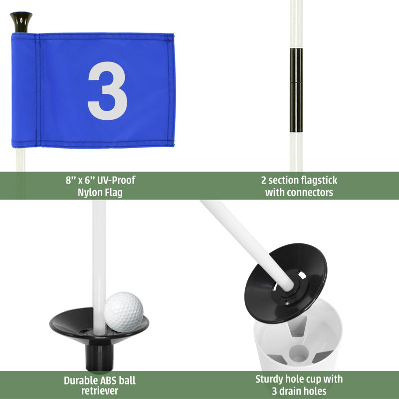 WATSY Backyard Mini Golf Flagstick Set | Wayfair