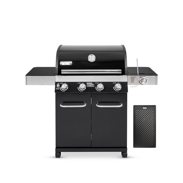 Monument Grills 13892 4-Burner Liquid Propane Gas Grill Stainless with ...