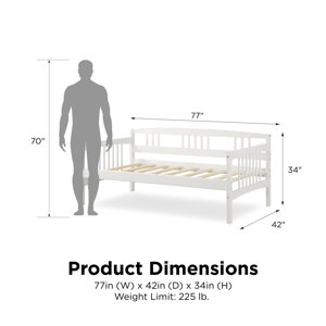Red Barrel Studio® Kilgore Solid Wood Daybed & Reviews | Wayfair