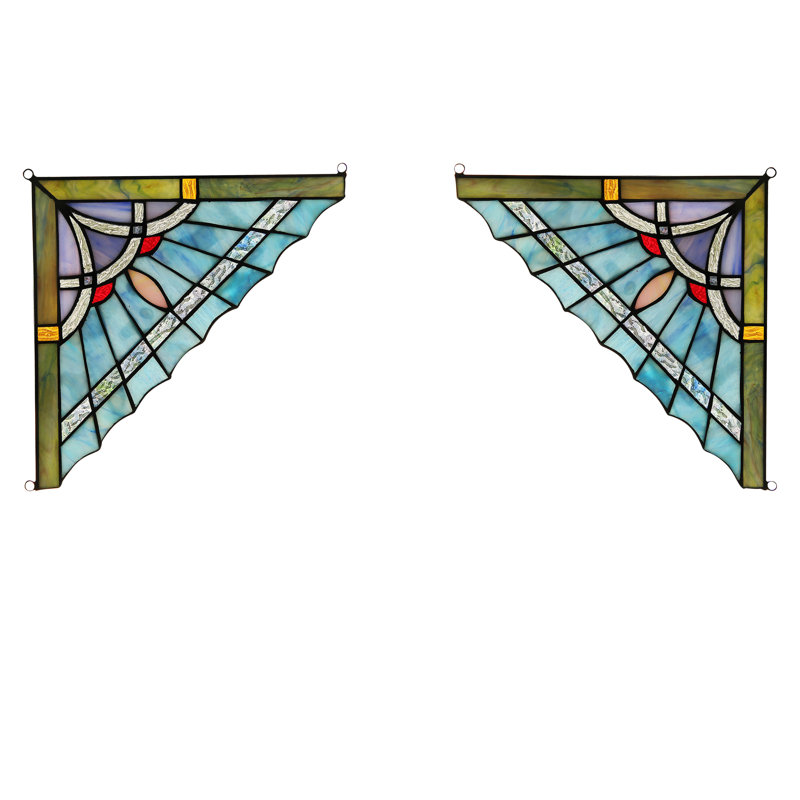 Astoria Grand Tiffany-Glass Window Panel & Reviews | Wayfair