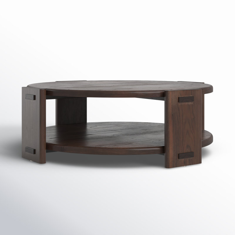 Joss & Main Starling Solid Wood 4 Legs Coffee Table with Storage | Wayfair