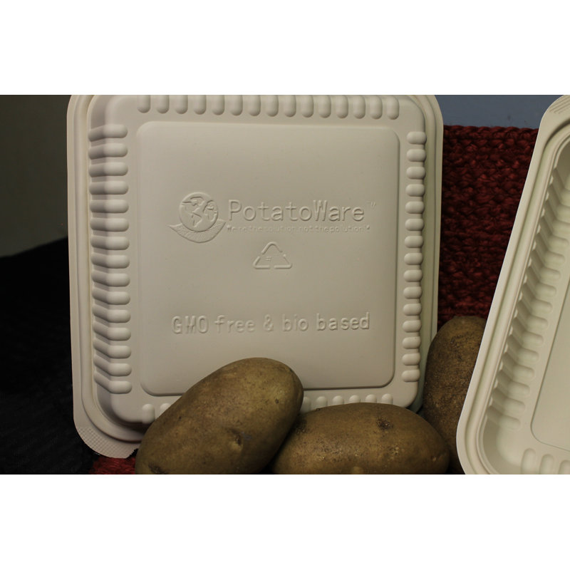 Earth-To-Go PotatoWare™ 1-Compartment Clamshell | Wayfair