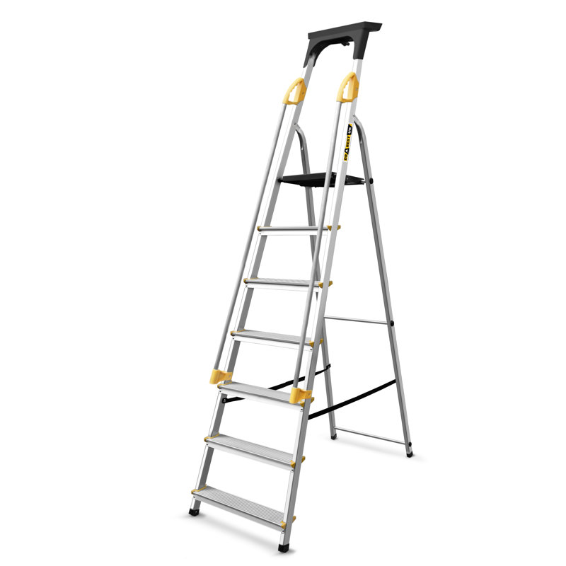 DRABEST UK DSPS 7- Step Aluminum Folding Small Step Ladder | Wayfair.co.uk