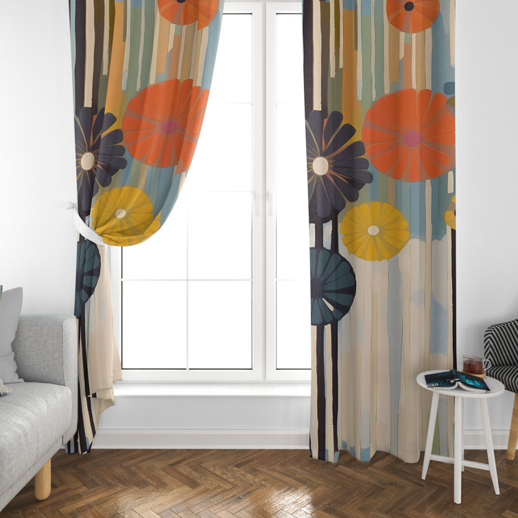East Urban Home Polyester Room Darkening Curtain Pair | Wayfair