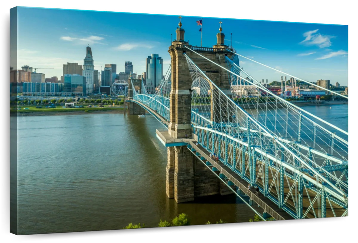 Ebern Designs Lilie John A Roebling Bridge | Wayfair