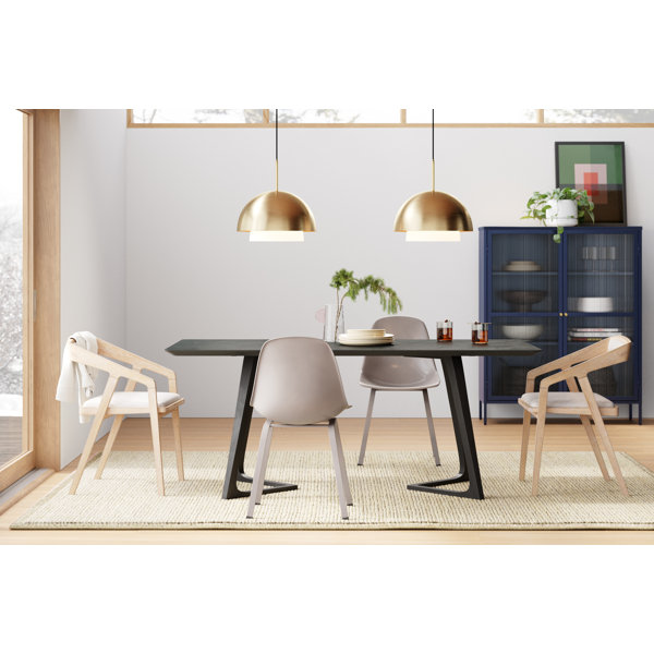 AllModern Fischer 71'' Ash Solid Wood Dining Table & Reviews | Wayfair