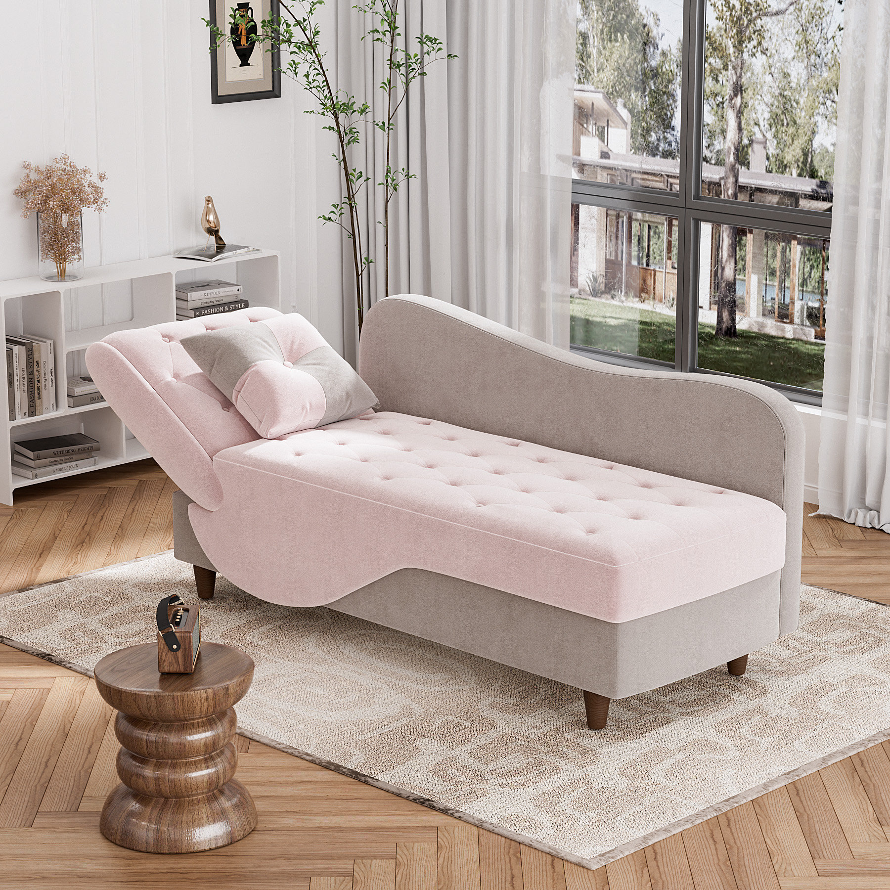 Mercer41 Acotas Velvet Upholstered Chaise Lounge & Reviews | Wayfair