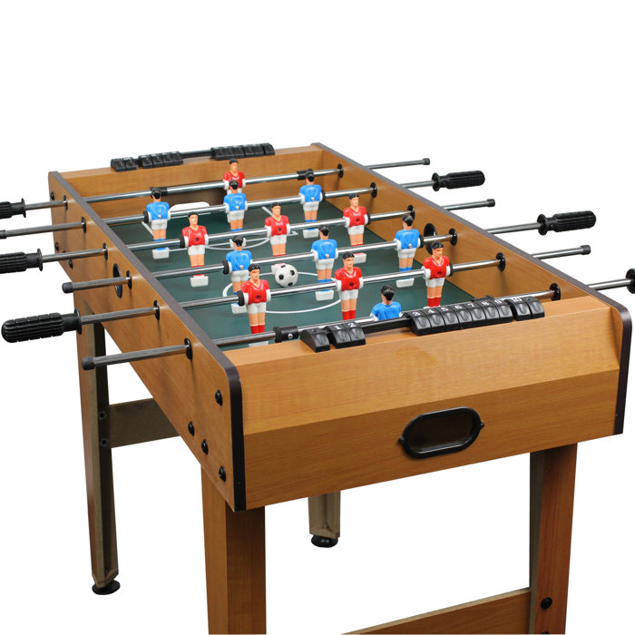 Homeware 27'' L Height Adjustable Solid Wood Foosball Table with ...