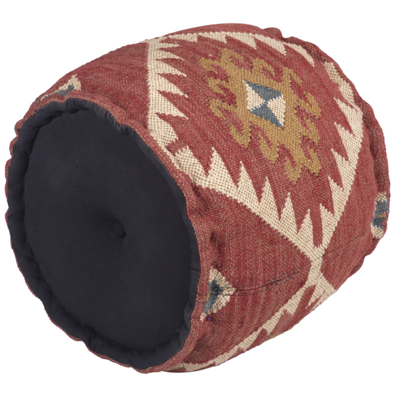 Union Rustic Adkisson Handmade Wool And Jute Pouf | Wayfair