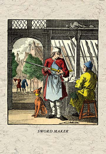 Buyenlarge Sword Maker by J. A. C. Lohr - Unframed Graphic Art Print ...