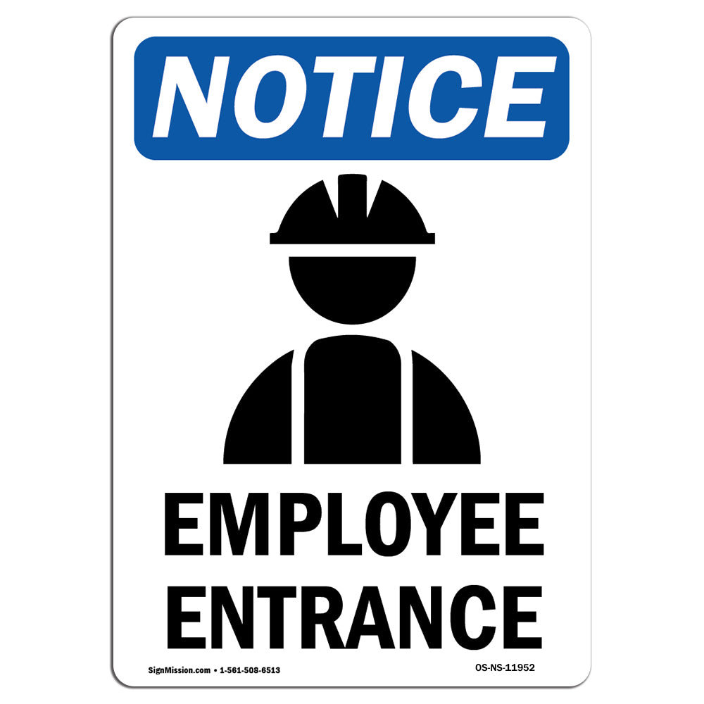 SignMission Employee Entrance Sign | Wayfair