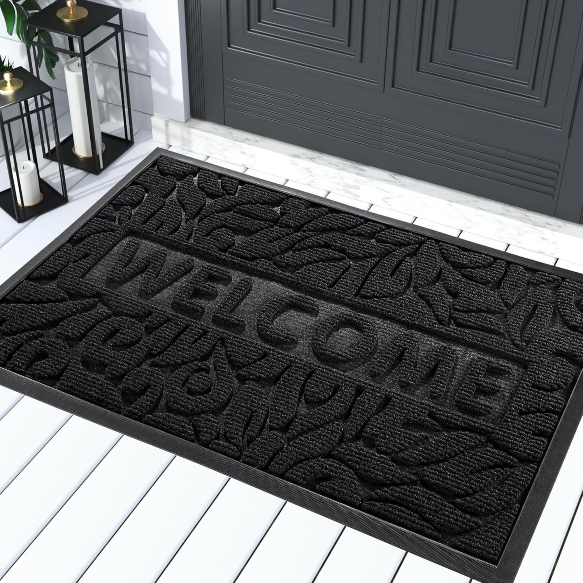 Arlmont & Co. Welcome Mat Outdoo Waterproof Door Mat Outside Entrance ...