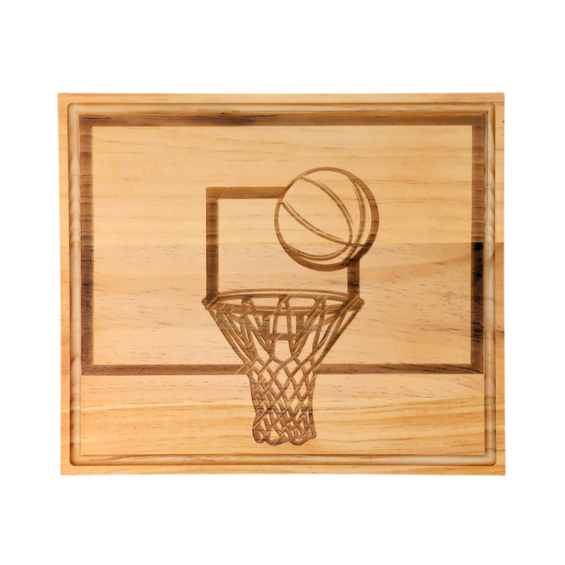 Creative Gifts International Basketball Backboard Wood Board - 13" x 15 ...