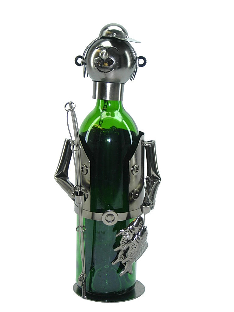 Wine Bodies Fishing Fisherman 1 Bottle Tabletop Wine Bottle Rack | Wayfair
