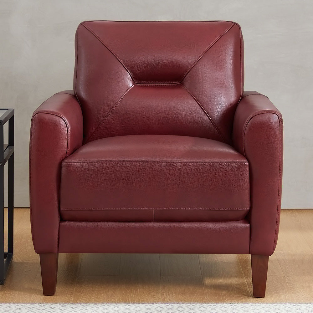 Wildon Home® Leather Chair,Arm chair,Living room chair | Wayfair