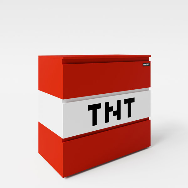 Minecraft 3 Drawers Chest | Wayfair.co.uk