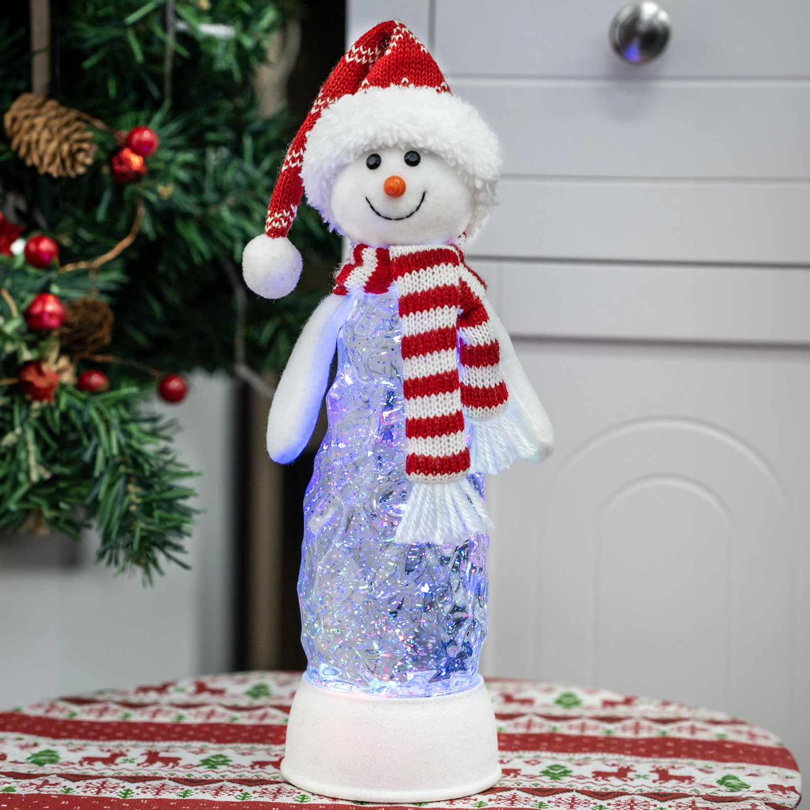 The Holiday Aisle® Christmas Snow Globes Lantern Musical Lighted Water Lantern Snow Globe | Wayfair