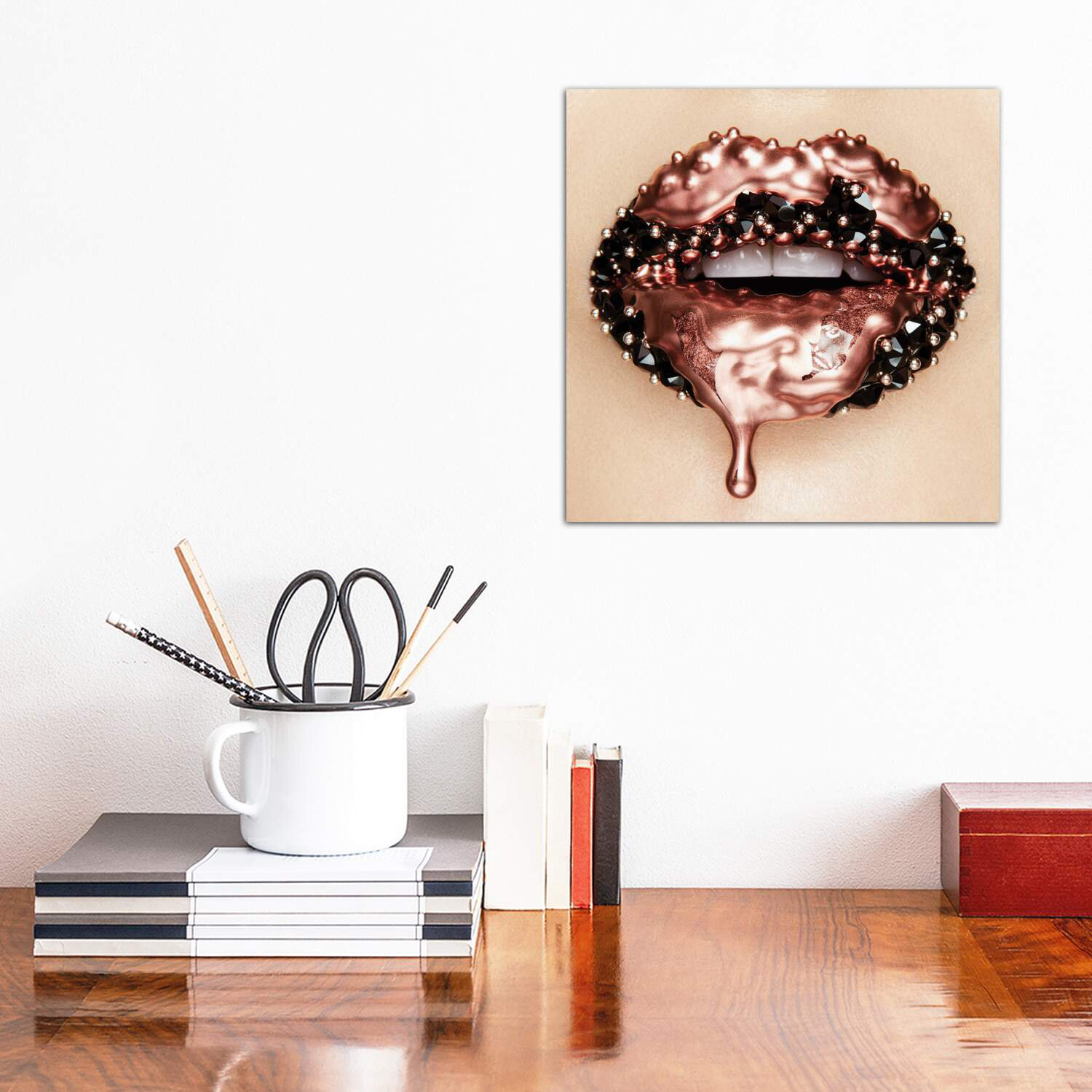 East Urban Home Rose Gold Melting Carat by Vlada Haggerty - Graphic Art ...