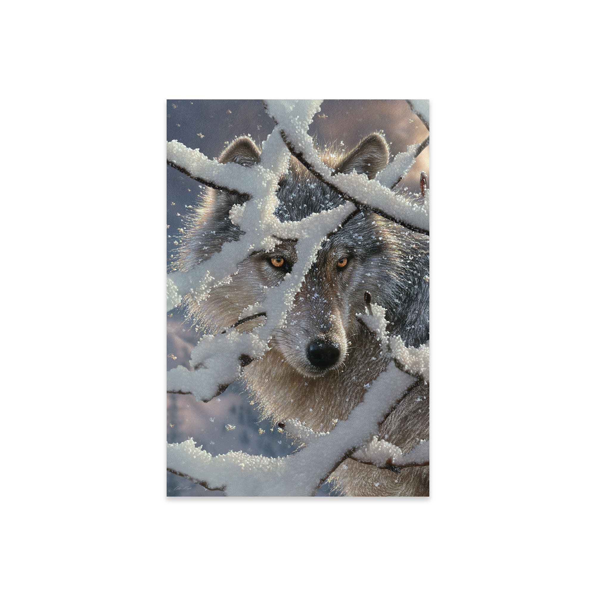 Millwood Pines " Winter Wolf - Vertical " by Collin Bogle | Wayfair