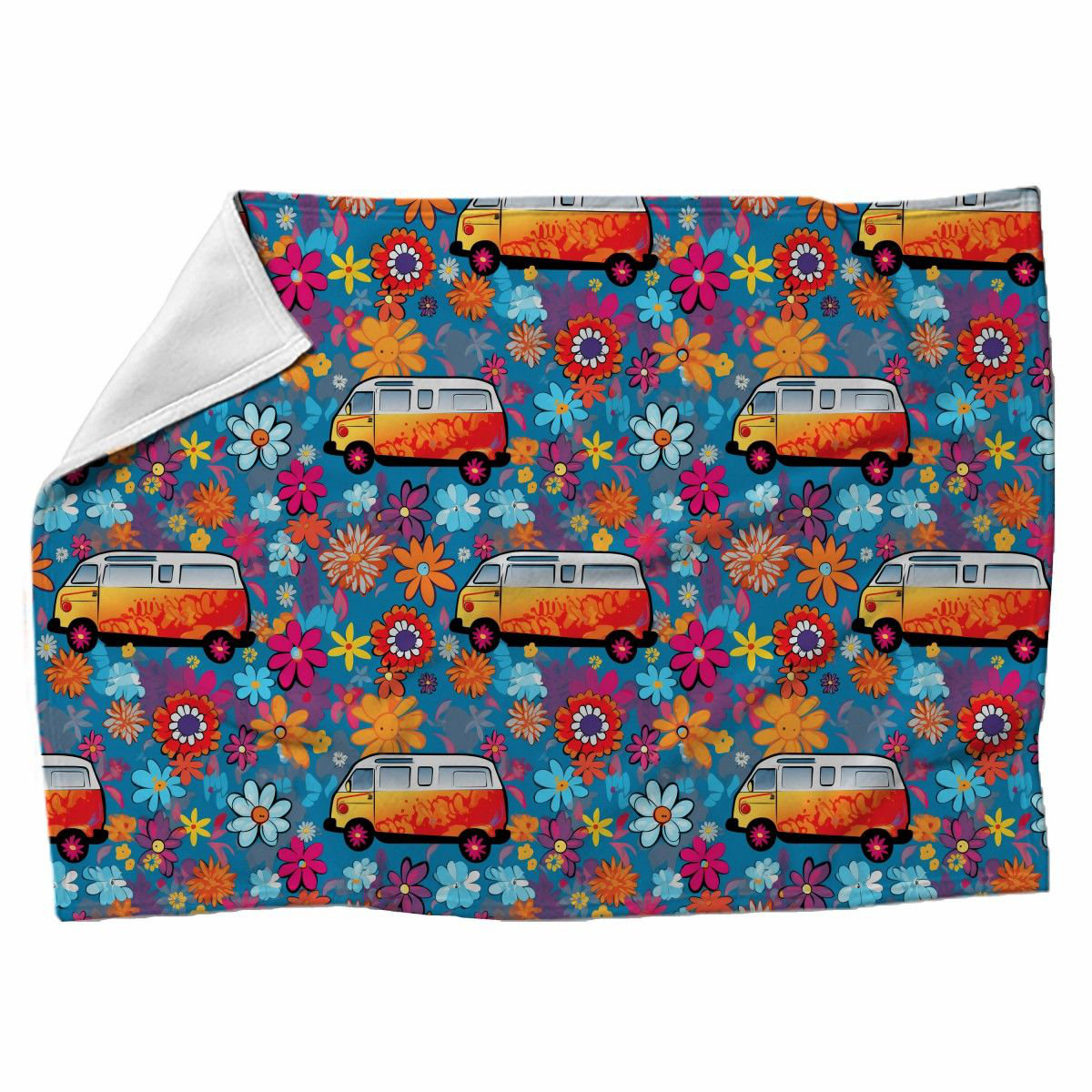 VisionDecor Hippie Blanket Retro Throw Fleece Blanket - Wayfair Canada