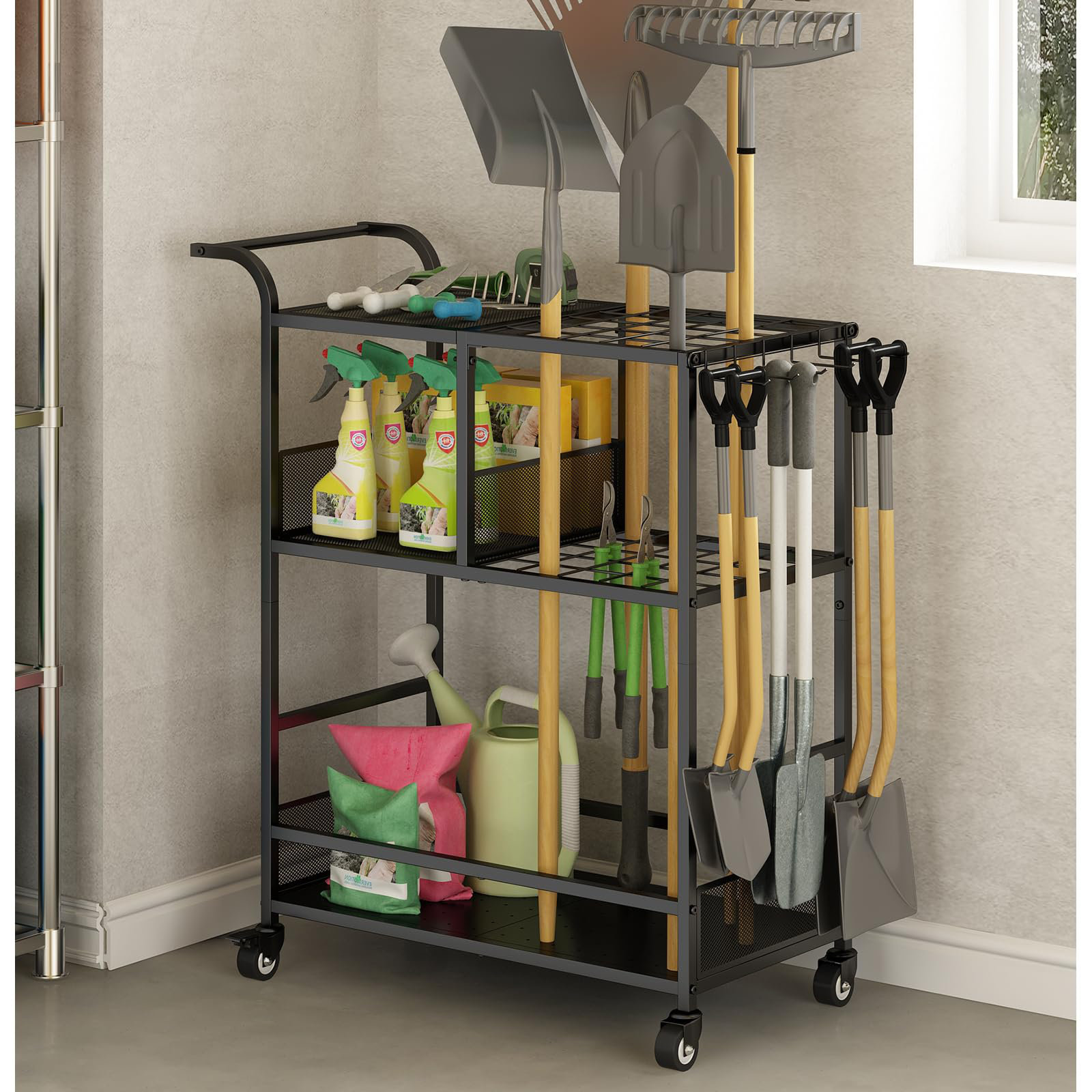 WFX Utility™ Multi-Purpose Garden Tool Organizer, Holds Up To 35 Long ...