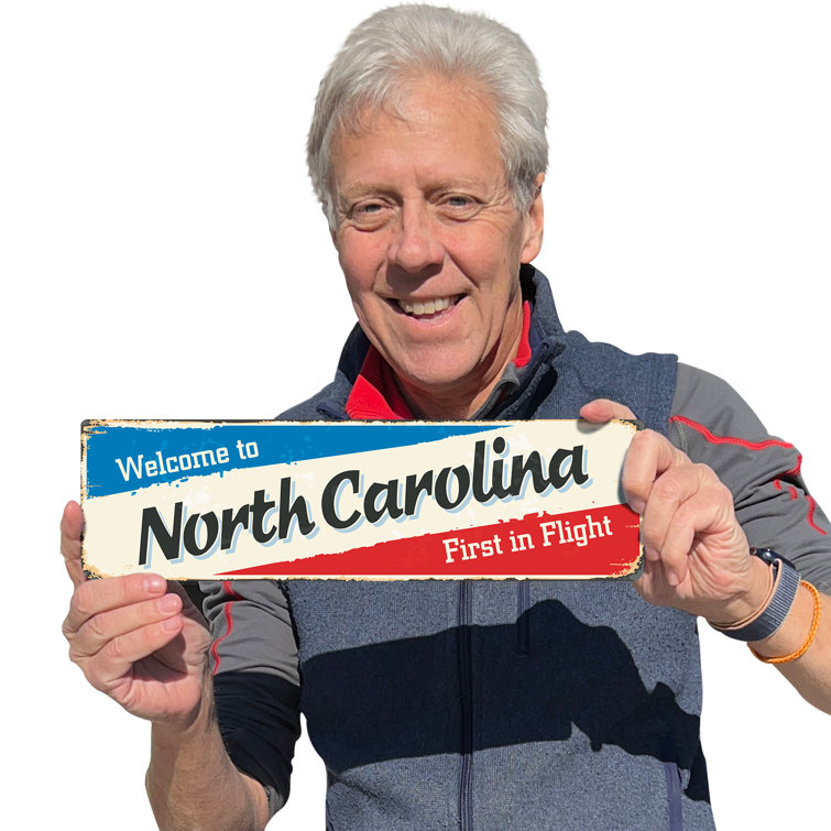 SmartSign Vintage North Carolina State Sign | Wayfair