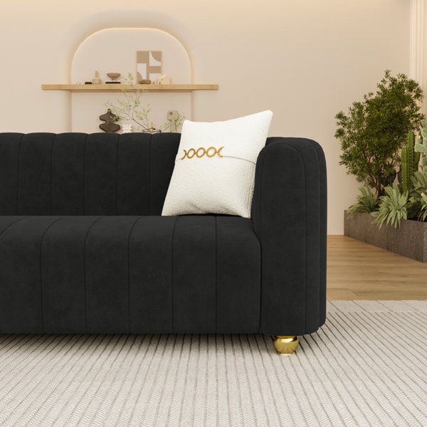 Mercer41 Beonica 83.46'' Velvet Sofa | Wayfair