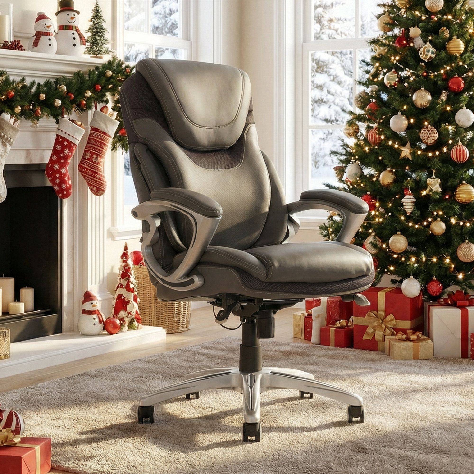 Serta Bryce Executive Office Chair with Patented AIR Lumbar Technology ...