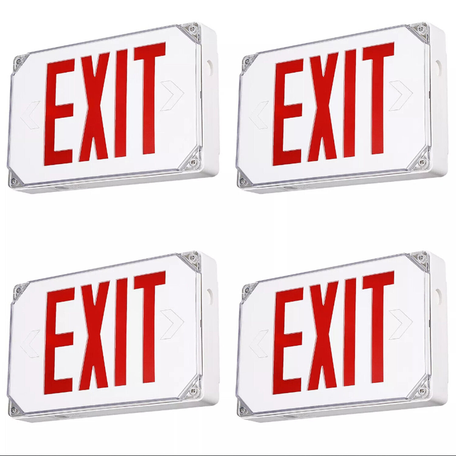 LEDVANS LED Exit Sign with Battery Backup, UL Listed, Weatherproof ...