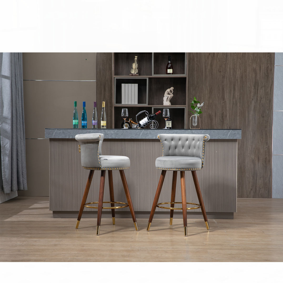 House of Hampton® Swivel Bar Stools | Wayfair