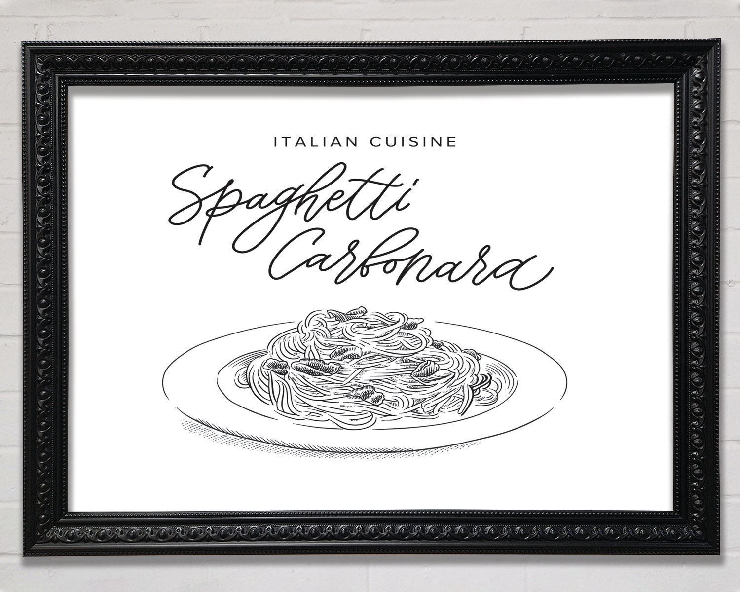 Bright Star Italian Cuisine Spaghetti - Single Picture Frame Art Prints ...