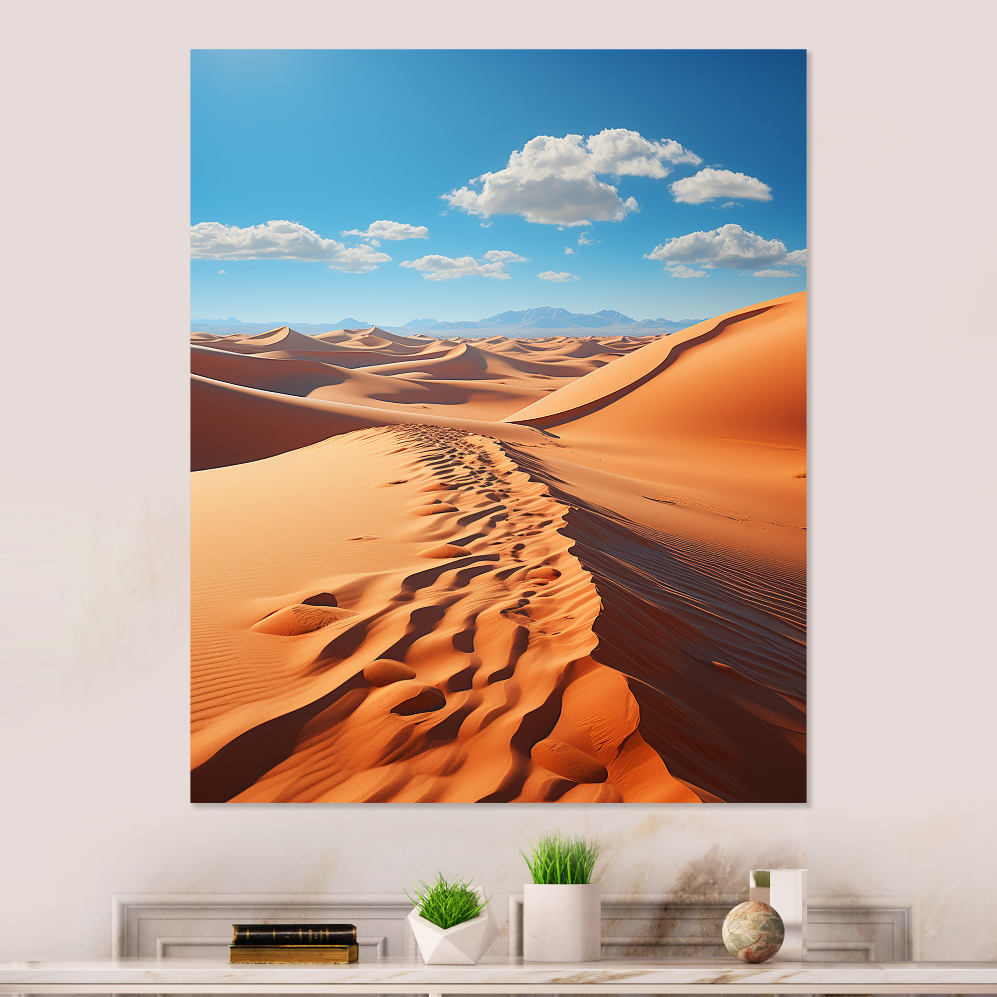 Loon Peak® Desert Dunes Panoramic Horizon III - Desert Metal Wall Art ...