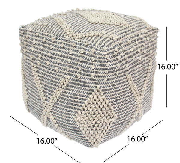 AllModern Simon Upholstered Pouf & Reviews | Wayfair