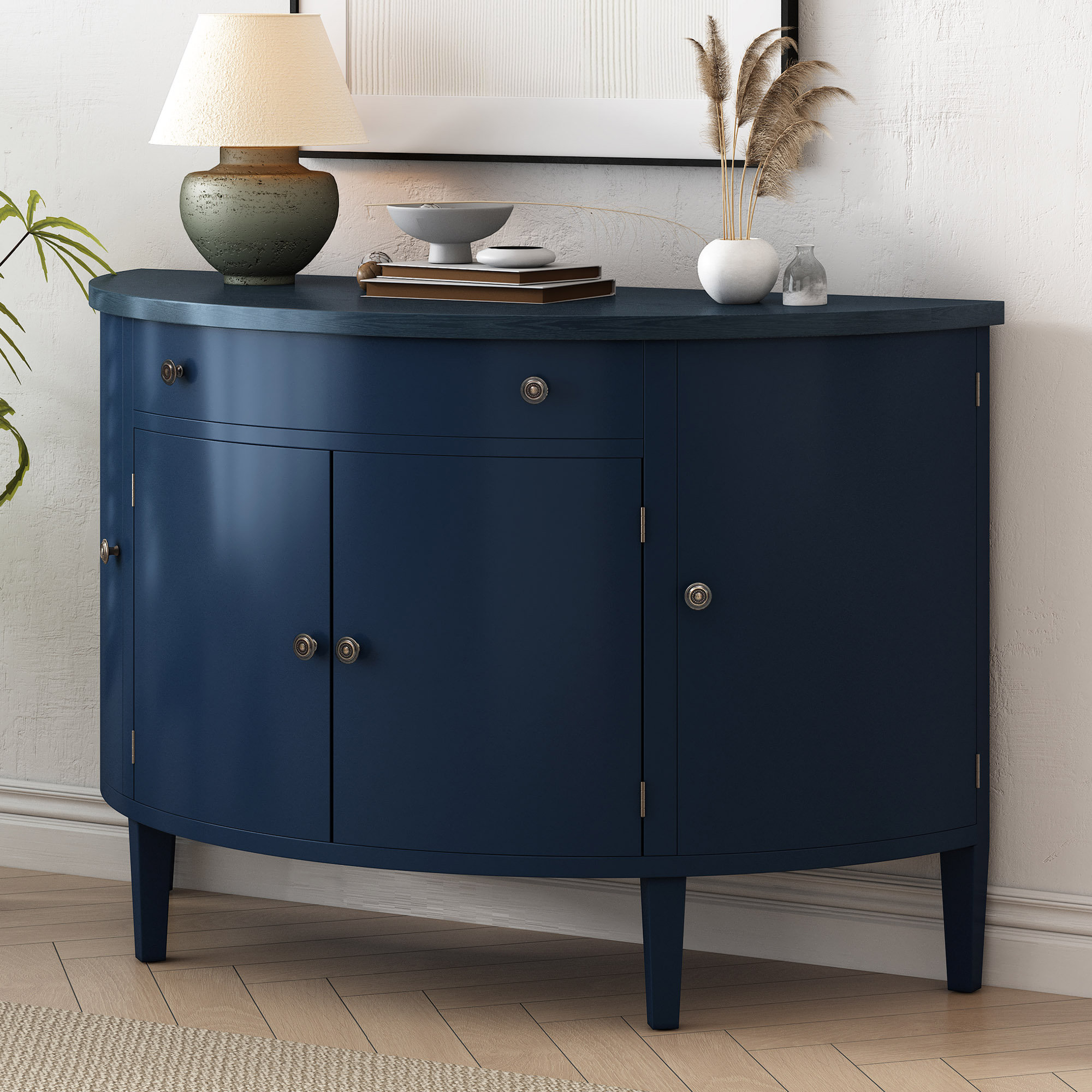 George Oliver Curved Design Storage Cabinet For Corridors, Entrances ...